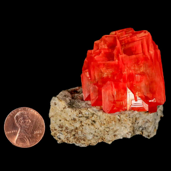 2.4" Stunning Bright Orange Arcanite Crystal Mineral Specimen From Poland