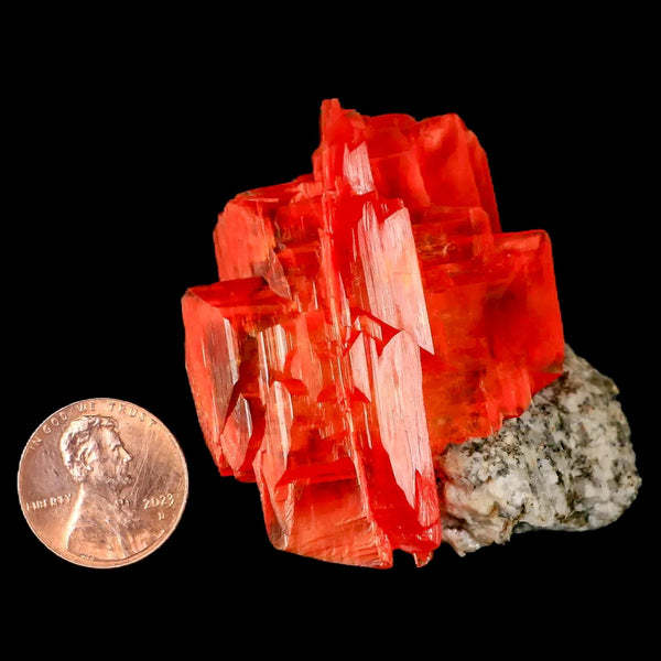 2.1" Stunning Bright Orange Arcanite Crystal Mineral Specimen From Poland