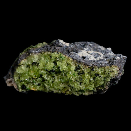 Peridot Mineral On Basalt Volcanic Rock For Sale - Fossil Age Minerals