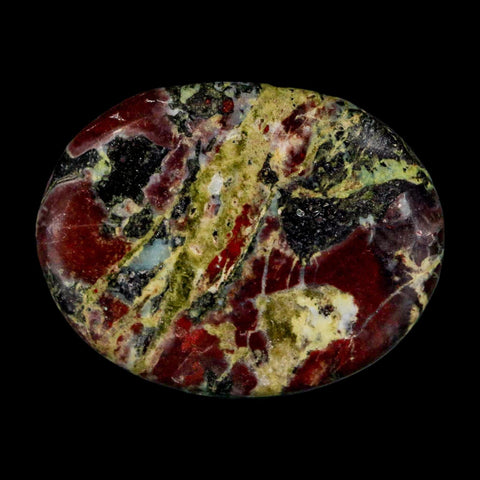 2 Polished Natural Dragon Blood Jasper Stone Worry Palm Stone Australia