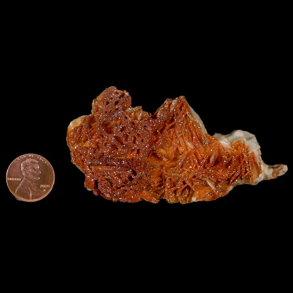 35 Sparkly Orange Vanadinite Crystals Orange Barite Blades Mineral ...